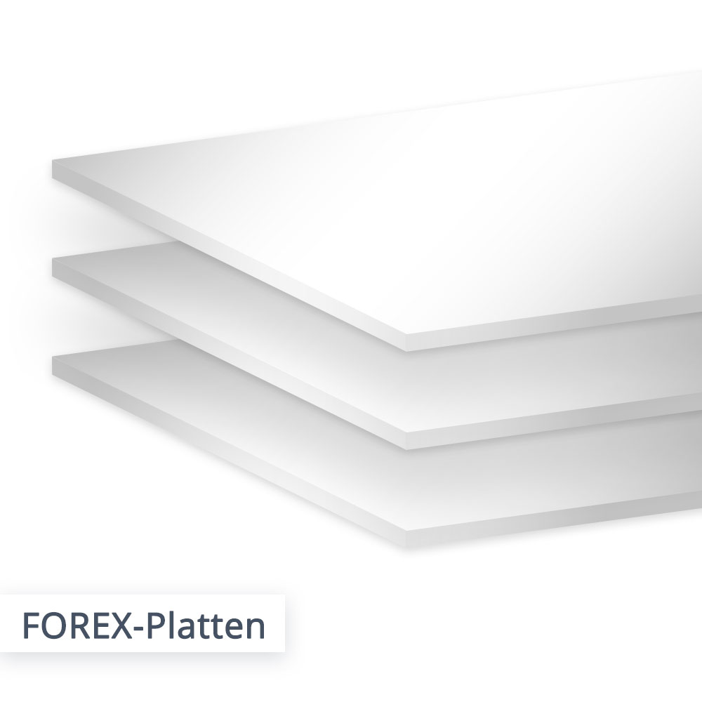FOREX Hartschaumplatten | Individueller Zuschnitt